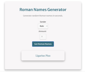 Roman Name Generator: 200+ Authentic Names with Meanings