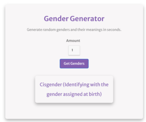 The Official Gender Generator: Find a Random Gender Now 💜