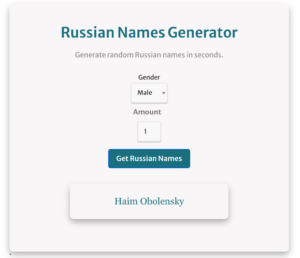 Official Russian Name Generator: Get the Perfect Name Now