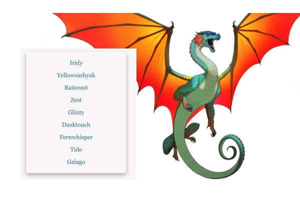RainWing Name Generator Wings Of Fire Names Meanings