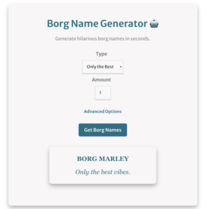 The Official Borg Name Generator: Hilarious Borg Names Now
